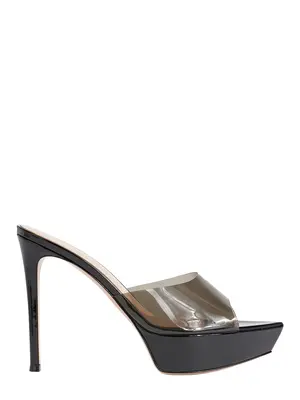 GIANVITO ROSSI Betty Platform Mules - Black