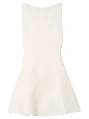 Khaite Mags Silk-gazar Mini Dress - Cream