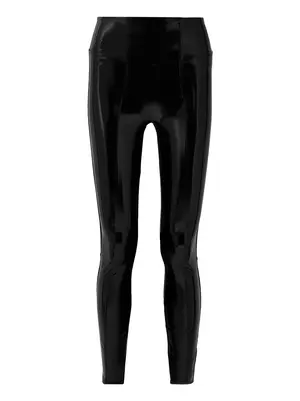 Spanx Faux Patent-leather Leggings - Black