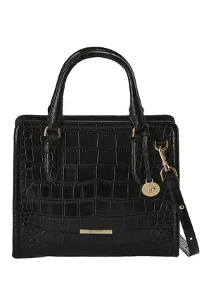Brahmin Brahmin Cami Embossed Satchel Black