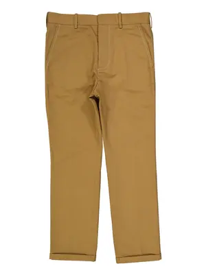 Marni Cotton Slim Trousers - Brown