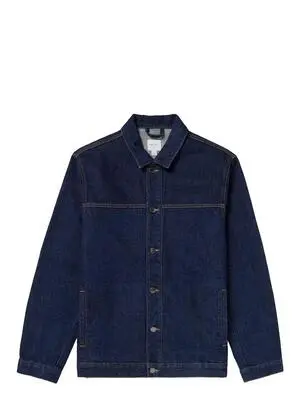 Sunspel Selvedge Denim Trucker Jacket - Blue