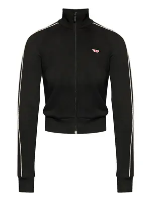 DIESEL® Jamila Zipped Sweatshirt - Black