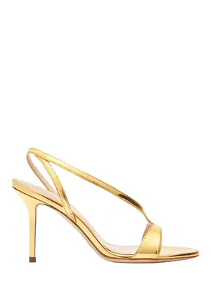 SCAROSSO 85mm Paula Strappy Sandals - Gold