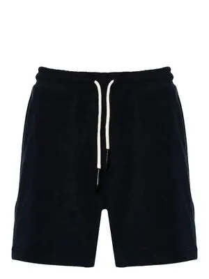 OAS Company Terry-cloth Track Shorts - Blue