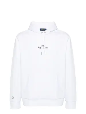 Polo Ralph Lauren Logo-embroidered Hoodie - White