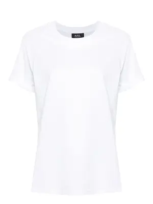 A.p.c. Logo-embroidered T-shirt - White