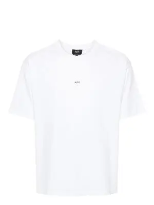 A.p.c. Logo-print Cotton T-shirt - White