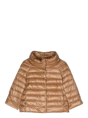 Herno Funnel-neck Puffer Jacket - Gold