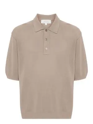 Studio Nicholson Knitted Polo Shirt - Neutrals
