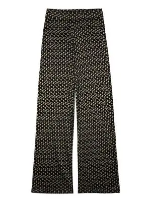 STINE GOYA Magic Logo-Print High-Rise Trousers