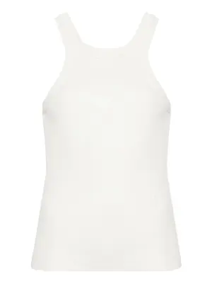CLOSED Closed Logo-Embroidered Ribbed Tank Top