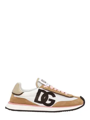 Dolce & Gabbana Mixed-material Sneakers - White