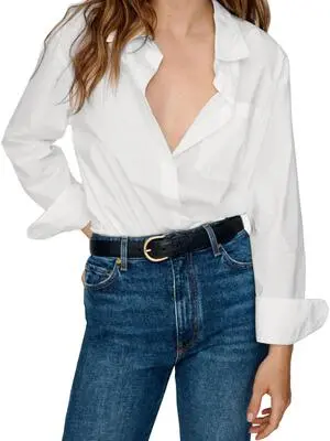 Jenni Kayne Boyfriend Shirt - White