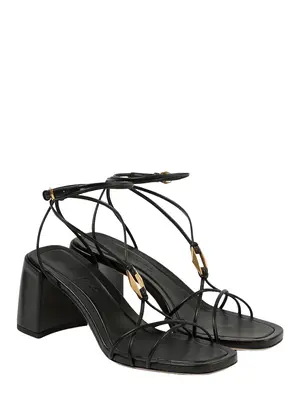 JIMMY CHOO Jimmy Choo Onyxia 70 Leather Sandals