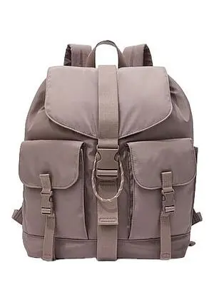 Pink PINK Nylon Cargo Backpack Brown