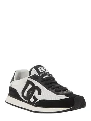 Dolce & Gabbana Dg Cushion Low Top Sneakers - Bianco/nero