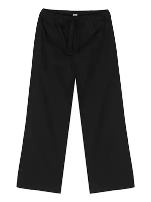 TOTEME Mid-rise Straight-leg Trousers - Black