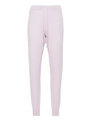 TEDDY CASHMERE Milano Cashmere Track Pants - Purple