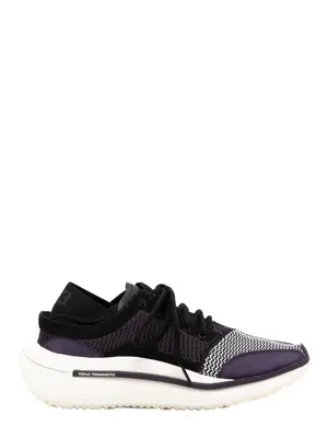 Y3 Qisan Knitted Low-top Sneakers - Black