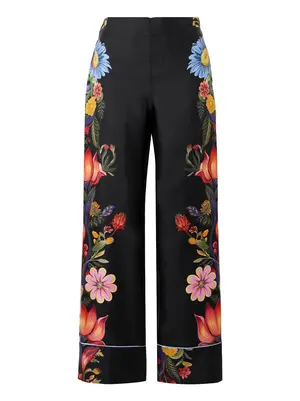 Borgo De Nor Borgo De Nor Havana Silk-Twill Pants Black