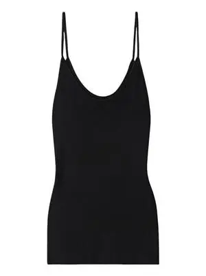 Khaite Selee Ribbed-knit Tank - Black