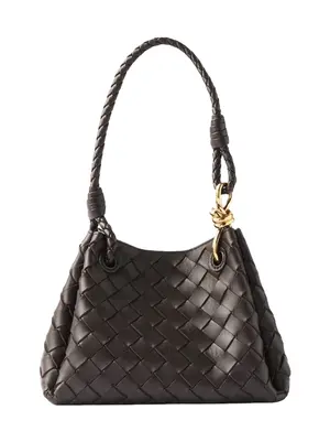 BOTTEGA VENETA Parachute Intrecciato Leather Shoulder Bag