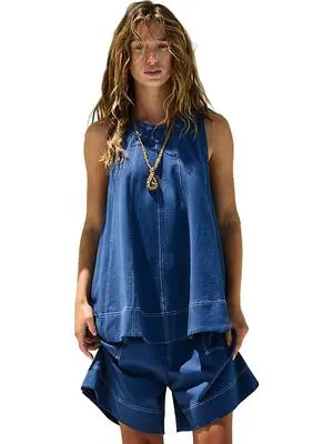 Free People Free People Strada Set Dark Denim