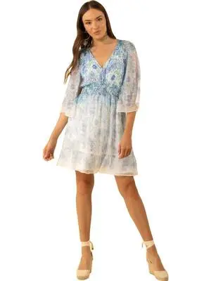 Hale Bob Baylee Chiffon Dress - Blue