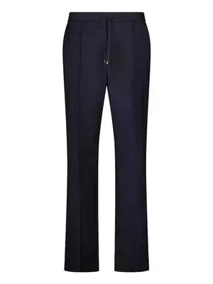Valentino Garavani Drawstring-waist Tapered Trousers - Blue