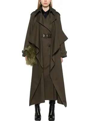 Alexander McQueen Layered Trench Coat - Green