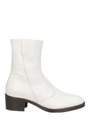Zadig&Voltaire Leather Ankle Boots - White
