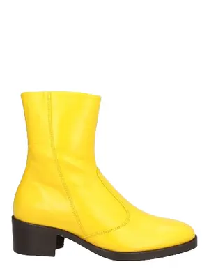 Zadig&Voltaire Leather Ankle Boots - Yellow