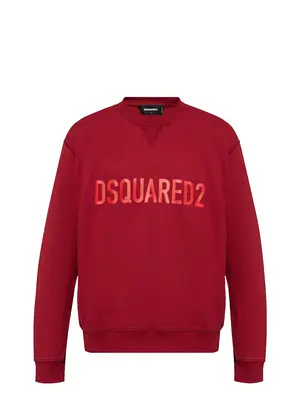 Dsquared2 Logo-print Cotton Sweatshirt - Red