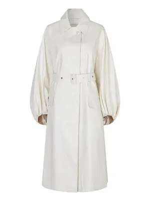 Cecilie Bahnsen Helen Belted Coat - White