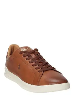 Ralph Lauren Polo Heritage Court Ii Low Top Sneakers - Polo Pale Russet