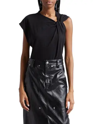 Isabel Marant Étoile Nayda Asymmetric Top Black