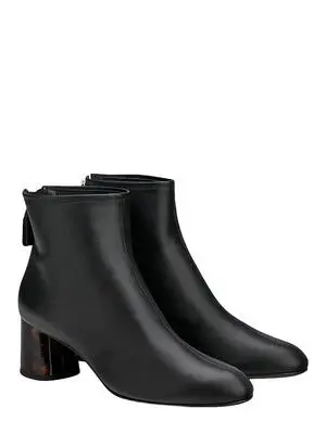 Agl Veta Back Zip Booties - Black/tartaruga