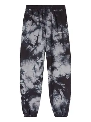 Off-White Diag Tie Dye Slim Sweatpant 'warm /white - Grey