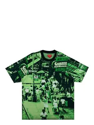 Supreme Street Scene Jacquard Short-sleeve Top 'green' Green