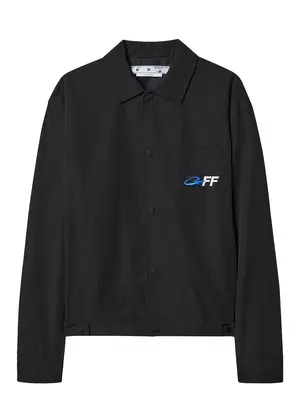Off-White Exact Opposite Shirt Jacket /white - Black