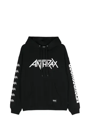 NEIGHBORHOOD X Anthrax Logo-print Hoodie - Black