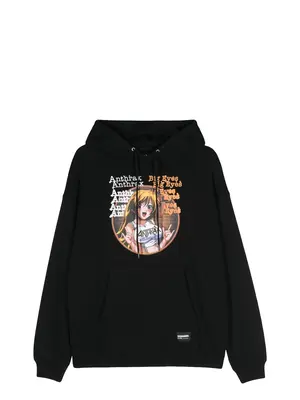 NEIGHBORHOOD X Anthrax Logo-print Hoodie - Black