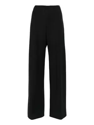 Vince High-waist Straight-leg Trousers - Black