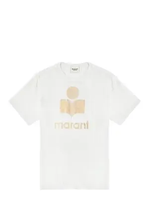 MARANT ETOILE Marant Étoile Zewel T-Shirt White/light Gold