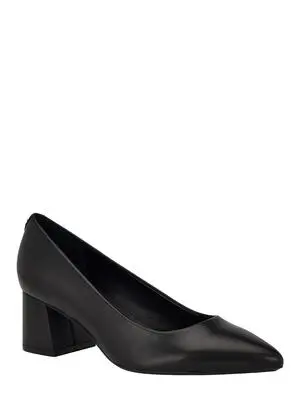 Calvin Klein Calvin Klein Lenott Leather Pumps Black Smooth