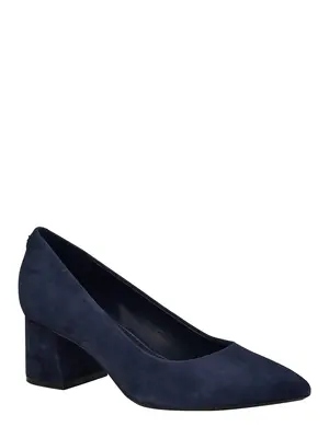 Calvin Klein Calvin Klein Lenott Leather Pumps Dark Blue