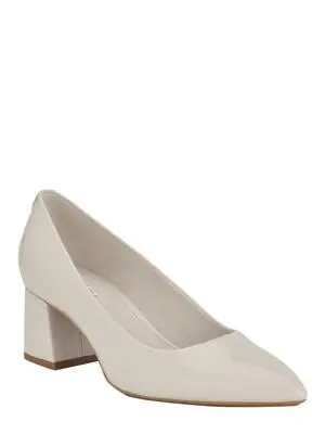 Calvin Klein Calvin Klein Lenott Leather Pumps Ivory