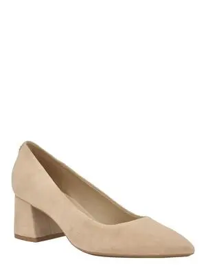 Calvin Klein Calvin Klein Lenott Leather Pumps Light Natural