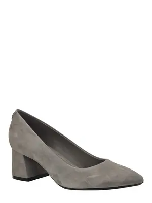 Calvin Klein Calvin Klein Lenott Leather Pumps Medium Grey